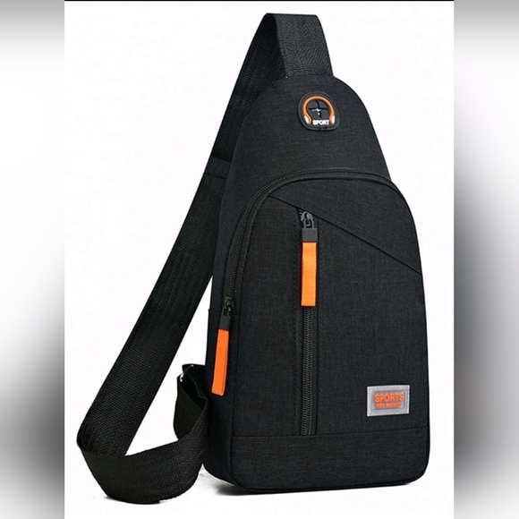 Bags | New Black Chest Bag | Poshmark